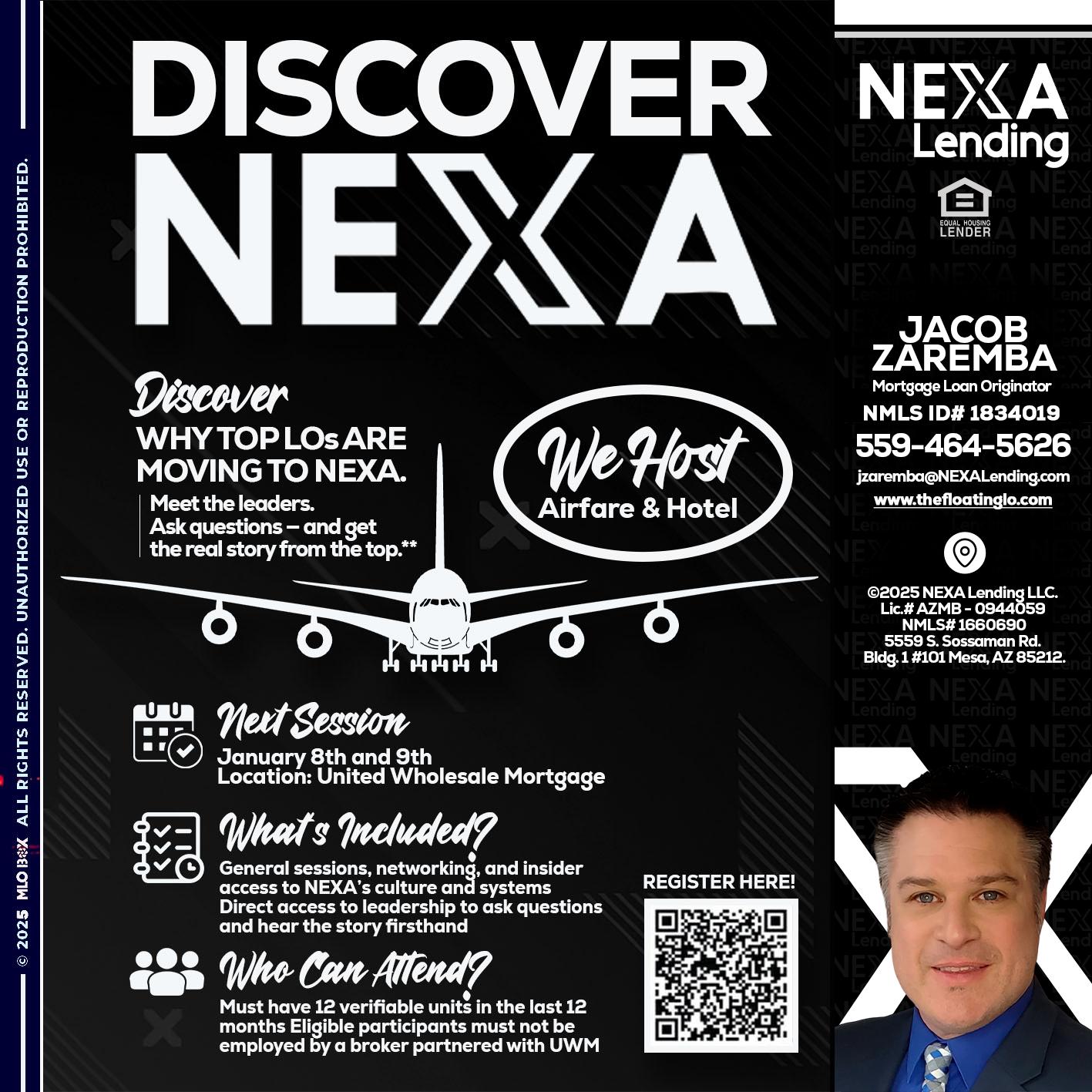 DISCOVER NEXA - Jacob Zaremba -MLO RMLO CMLO