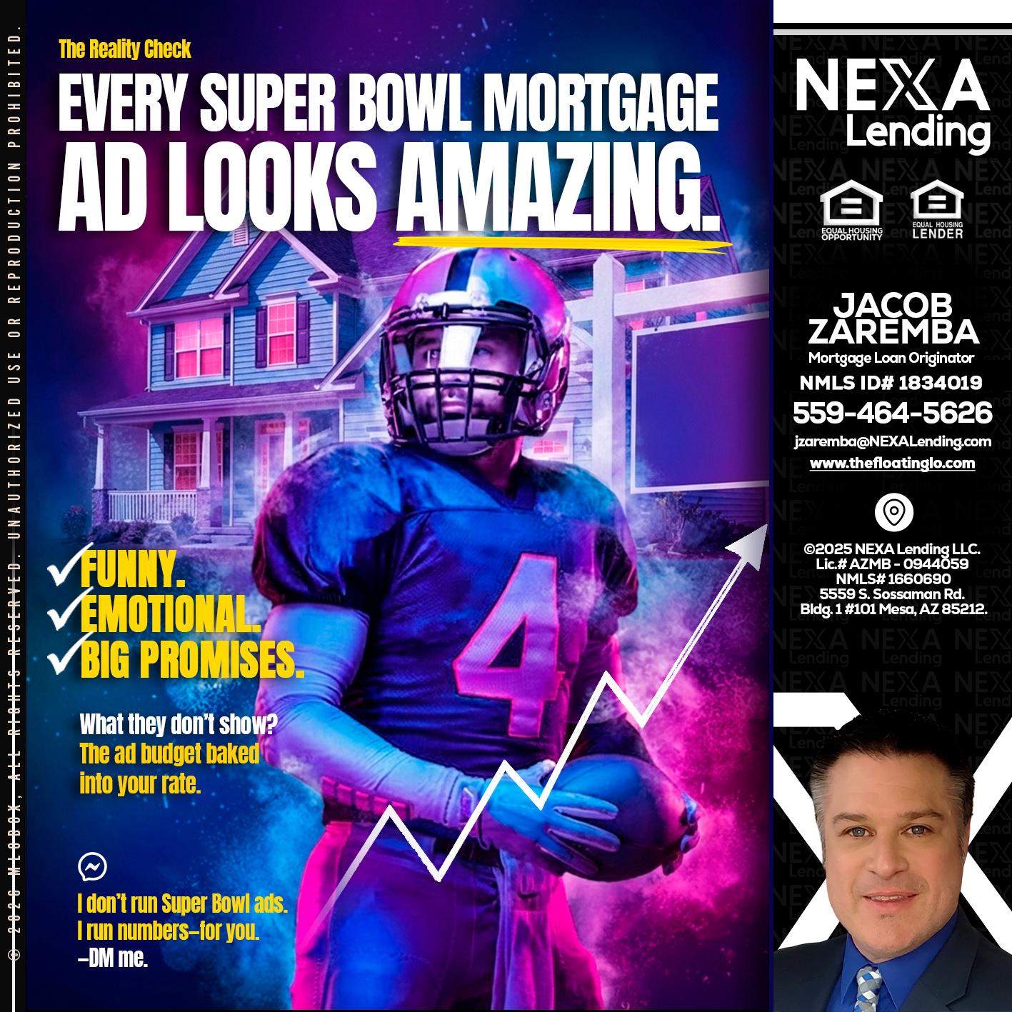 every Super Bowl - Jacob Zaremba -MLO RMLO CMLO